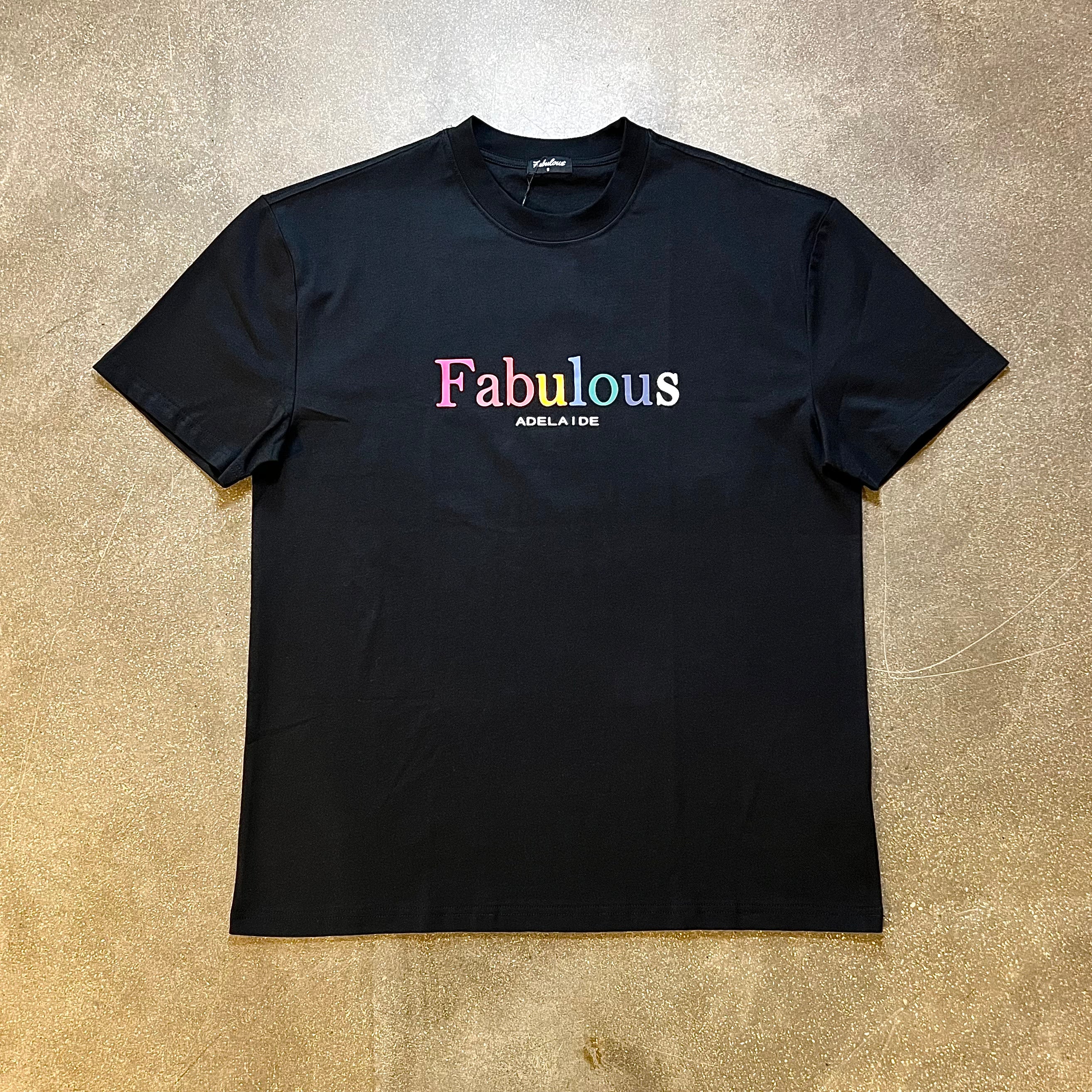Fabulous Rainbow Coloured Logo Tee – FABULOUS CONSIGNMENT STORE