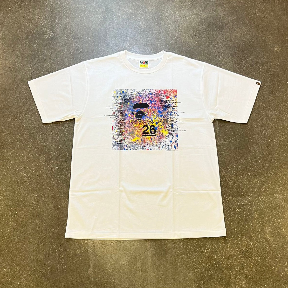 Bape 26TH Anniversary Ape Head White Tee – FABULOUS CONSIGNMENT STORE