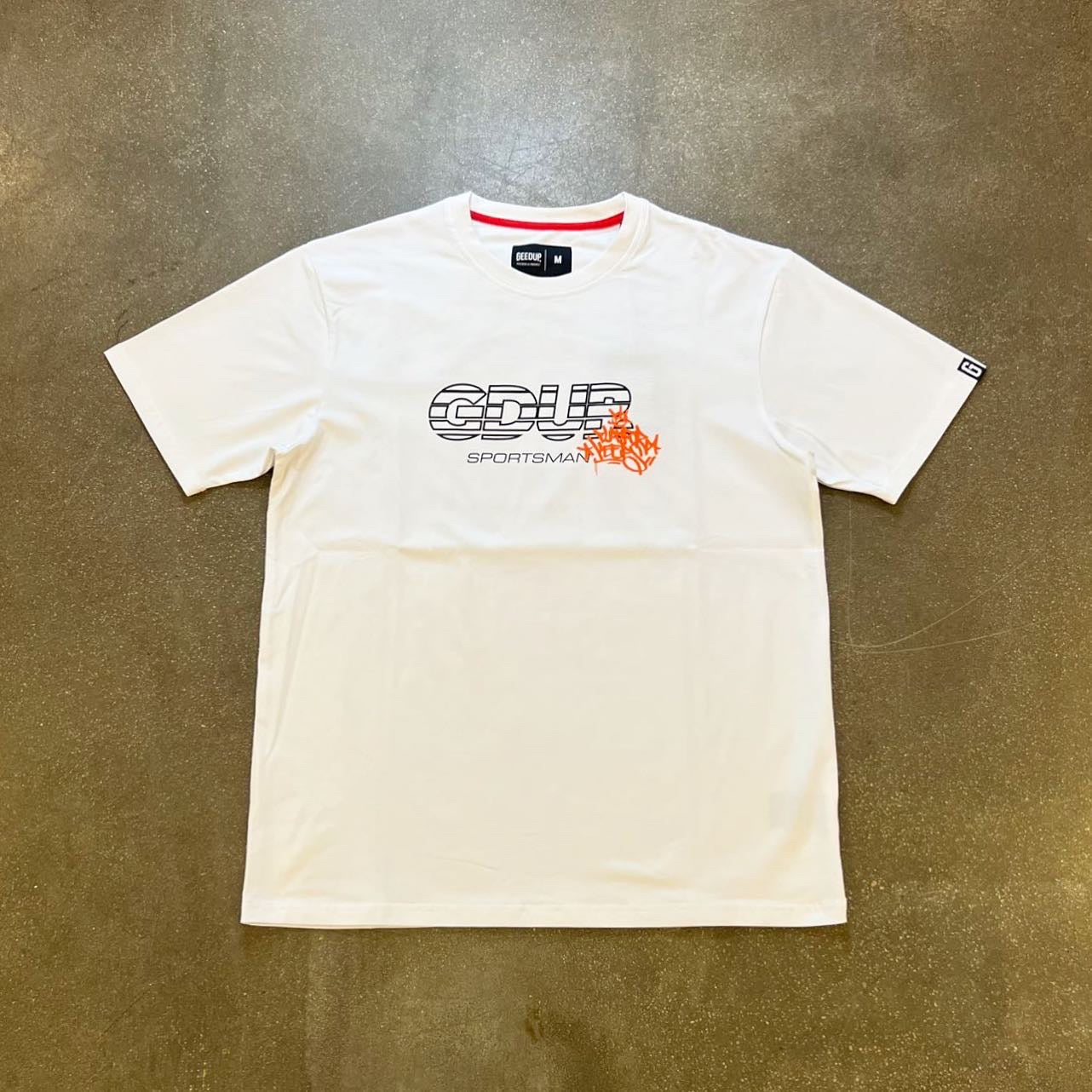 Geedup PFK Orange Spray White Tee – FABULOUS CONSIGNMENT STORE